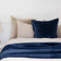 Luxury Rustic Velvet Cotton Throw Blanket - Boho Blue